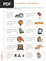 Heat Transfer: Conduction, Convection, Radiation Worksheet | PDF | Heat ...