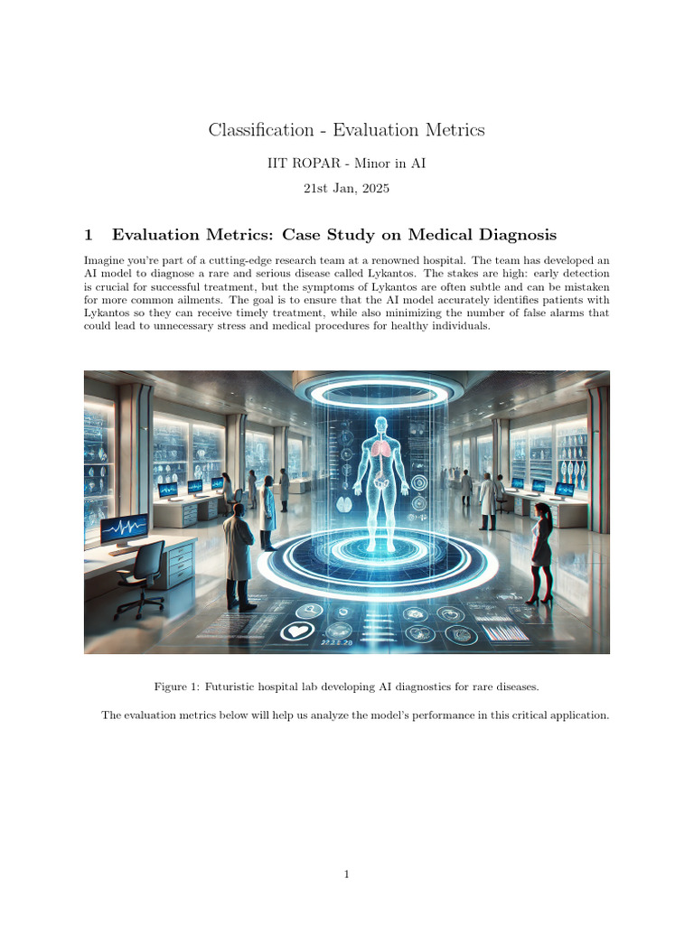Classification - Evaluation Metrics | PDF | Accuracy And Precision ...