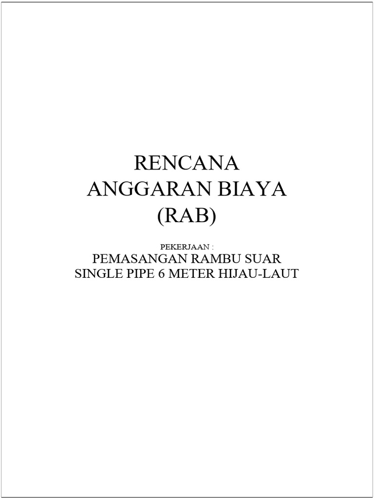 Rambu Suar Hijau Laut 6 Meter 7 Inchi | PDF