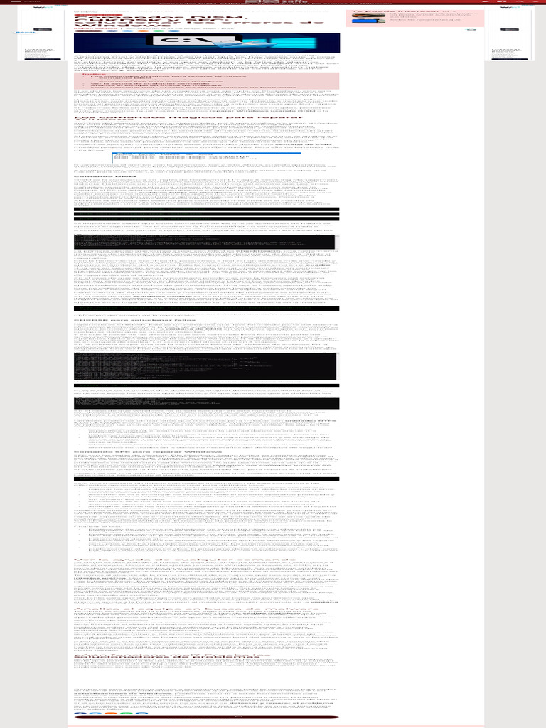 DISM, CHKDSK y SFC_ comandos para solucionar problemas de Windows | PDF | Archivo de computadora ...