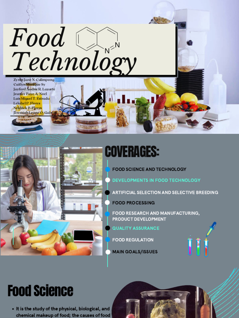 Food Technology | PDF | Food Science | Food Industry