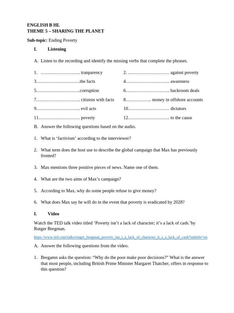 Ending Poverty: Insights and Solutions | PDF