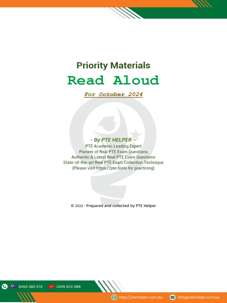 Read Aloud Priority Materials HELPER October 2024 | PDF | Rice | Antarctica