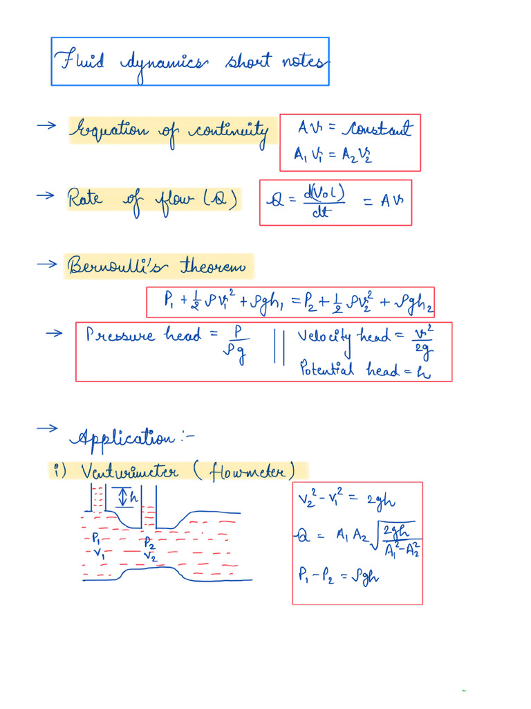 Fluid Dynamics | PDF