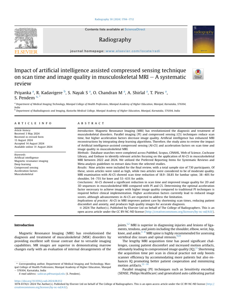 AI-Enhanced Compressed Sensing in MRI | PDF | Magnetic Resonance ...