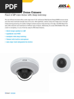 Datasheet Axis m3085 V Dome Camera en US 451522 | PDF | Camera | Video