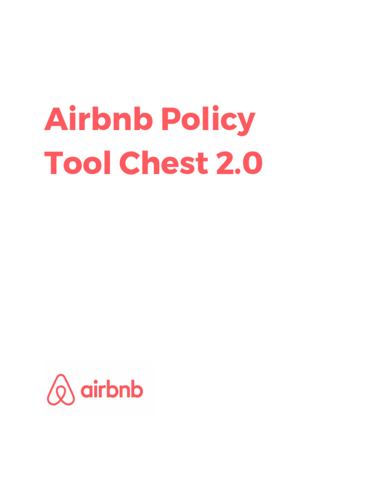 Airbnb Policy Tool Chest 2.0 | PDF | Cost Of Living | Airbnb