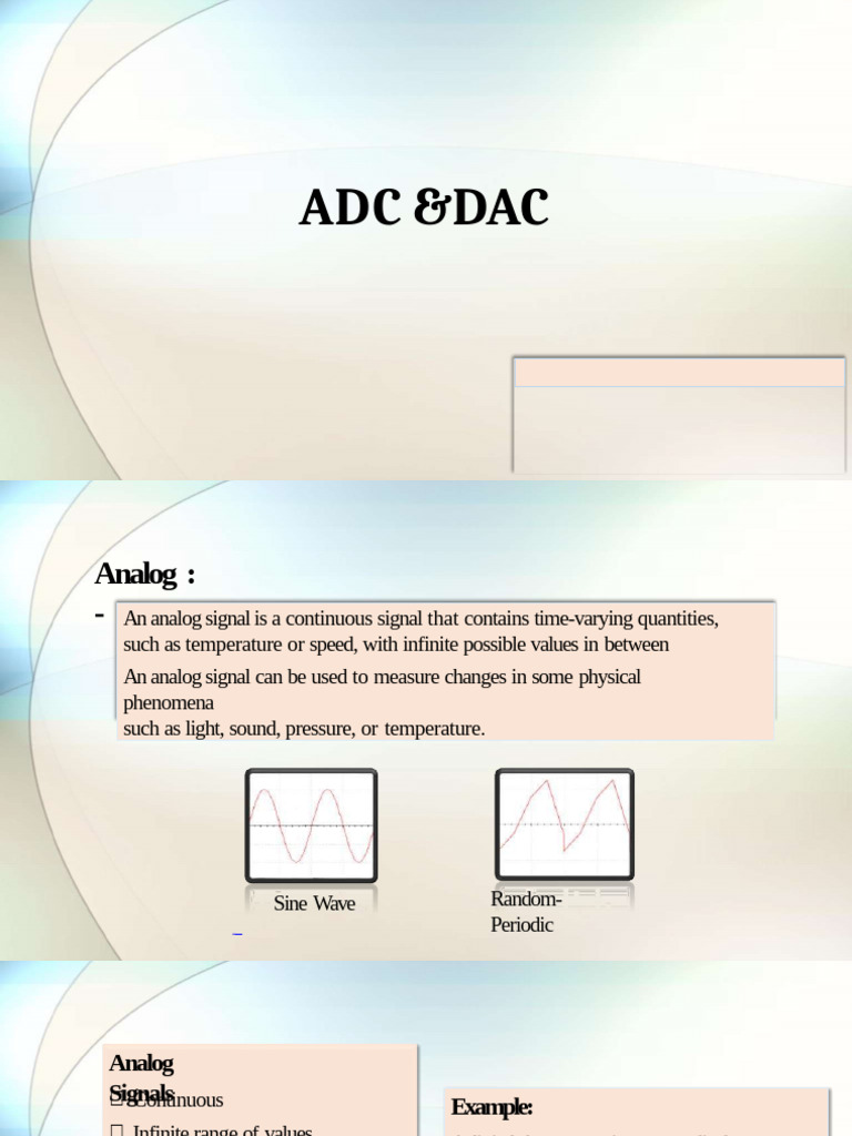 Adc and Dac - Converters. | PDF | Analog To Digital Converter | Digital ...