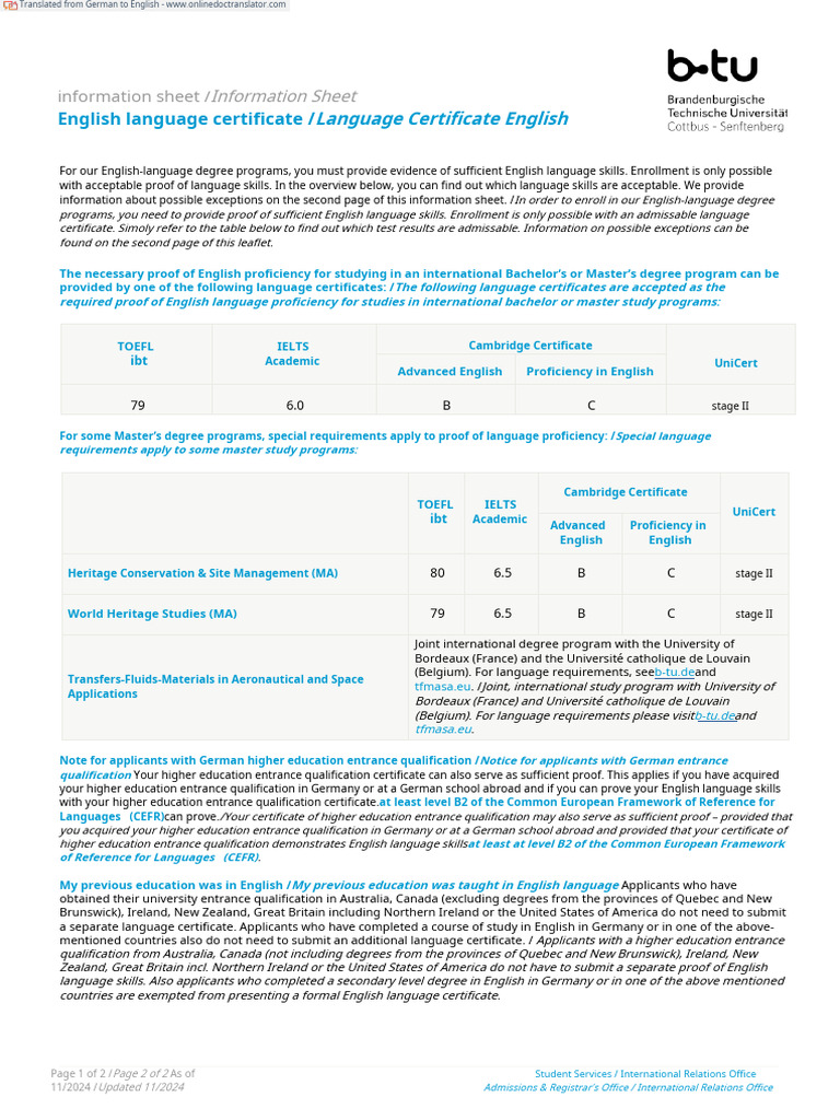 MB_Sprachnachweis_Englisch_Language_Certificate_English.de.en | PDF | International English ...