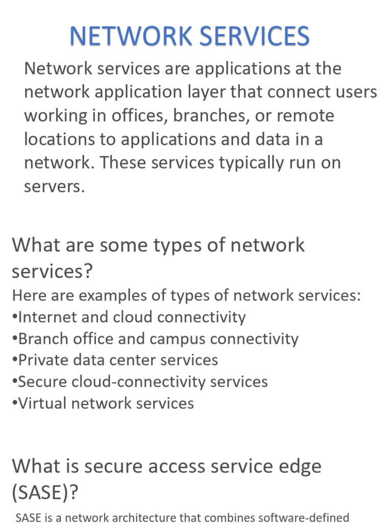 3. network services | PDF | Computer Network | Internet