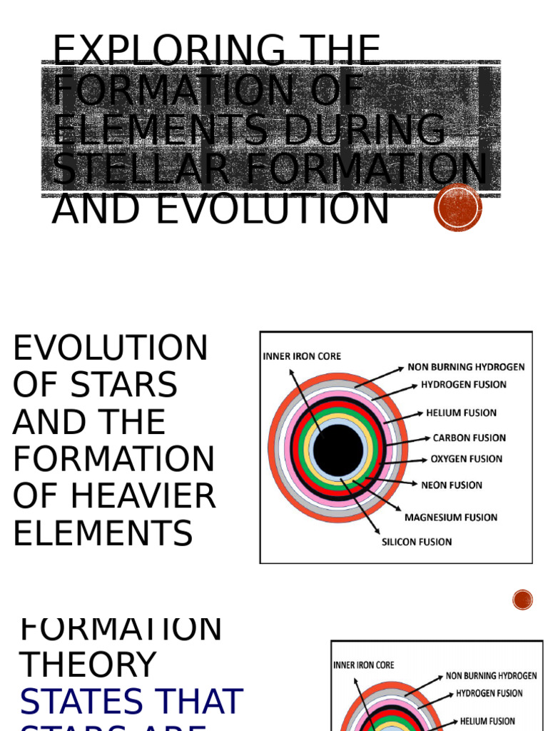Exploring the Formation of Elements During Stellar Formation | PDF ...