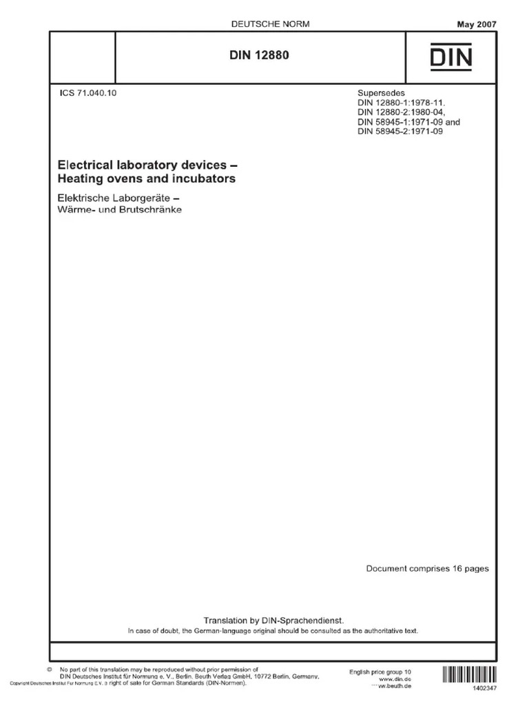 Din 12880 | PDF