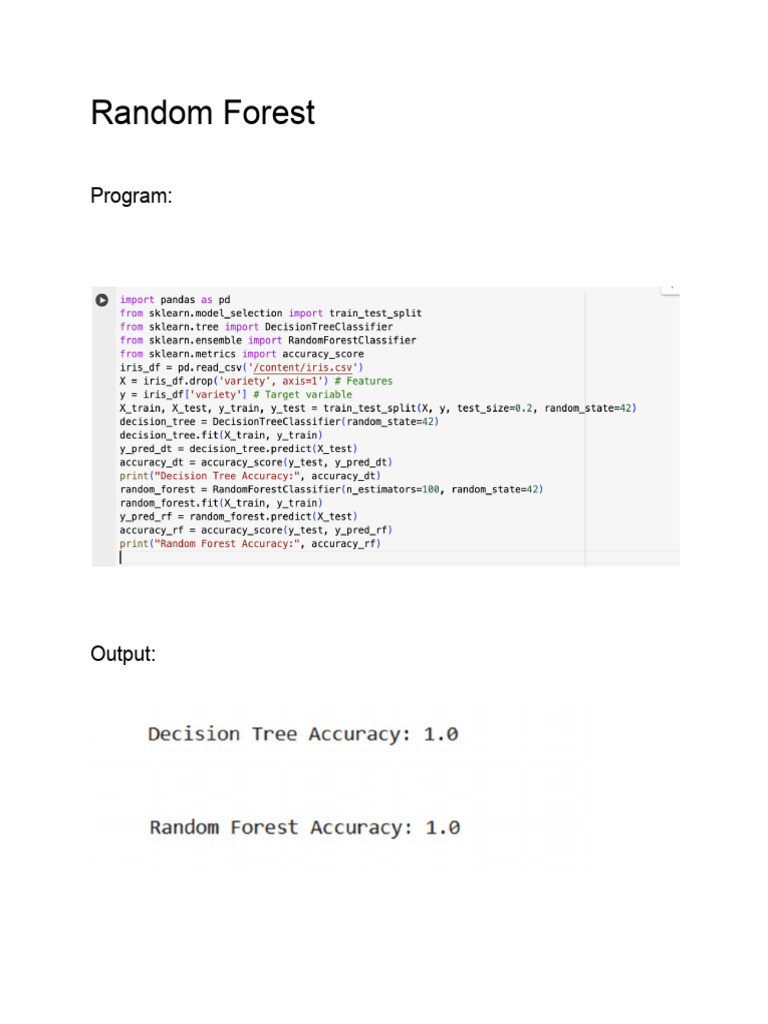 Understanding Random Forest Algorithm | PDF