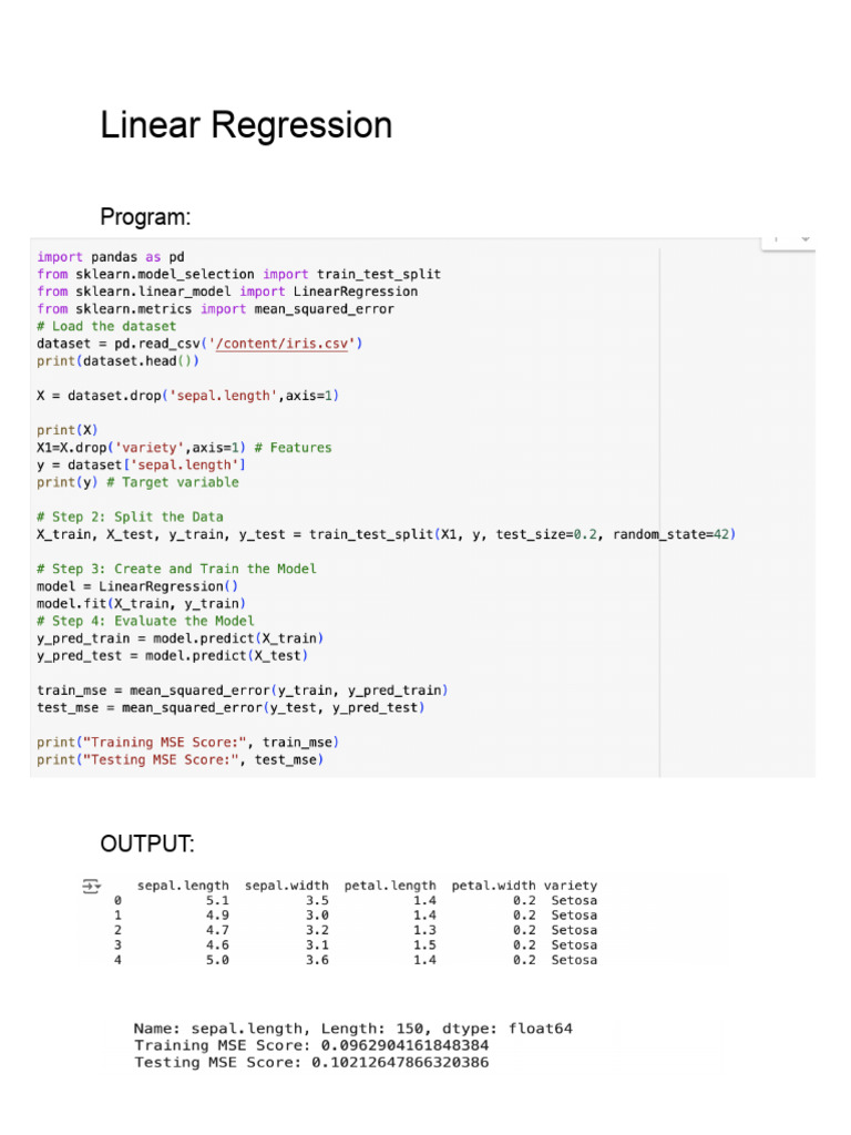 5) Linear Regression | PDF