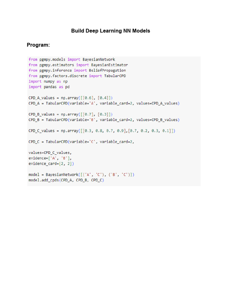 12) Build Deep Learning NN Models | PDF