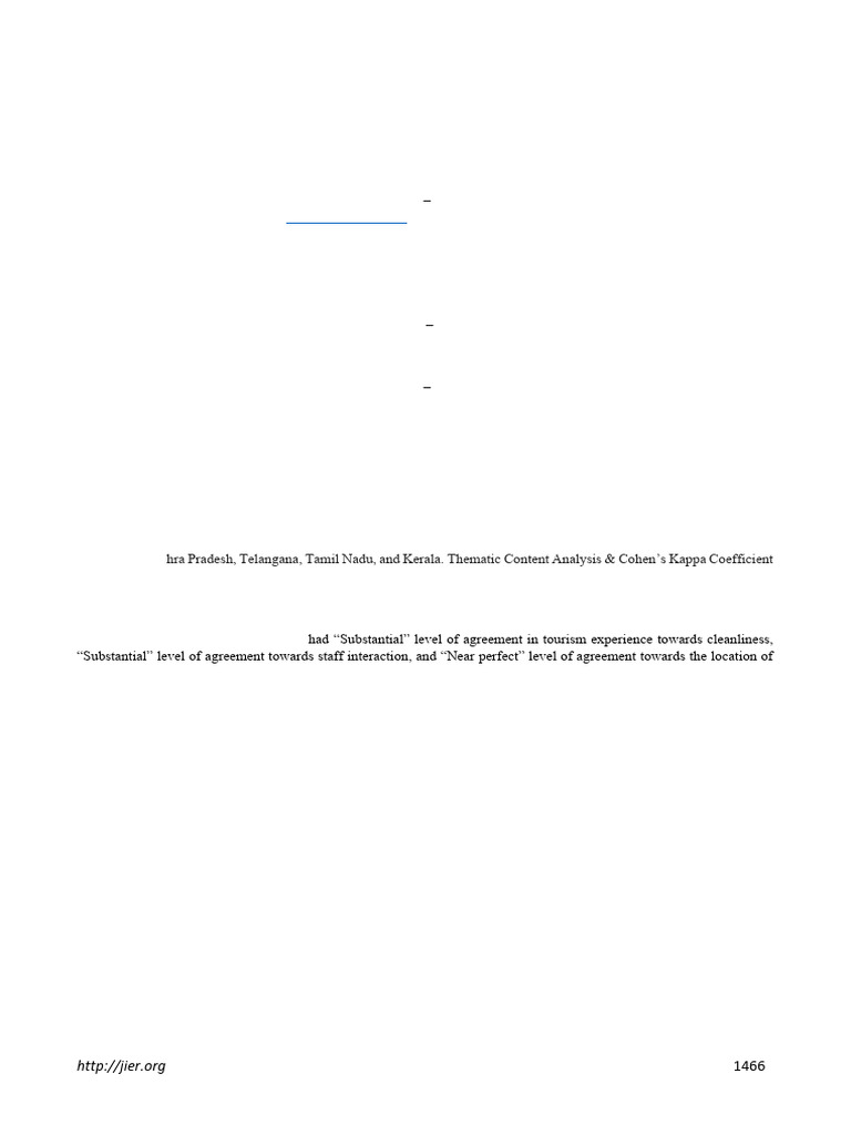 JIER - Vol. 4 No. 2 (2024) - Paper 10-HARIHARAN Sir Paper | PDF | Tourism | Qualitative Research