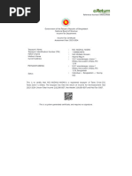 Income Tax Return Acknowledgement Receipt | PDF