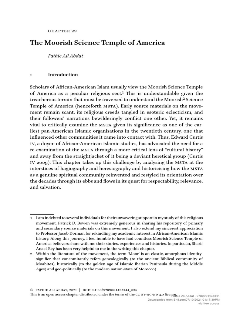 [9789004425255 - Handbook of Islamic Sects and Movements] Chapter 29 ...