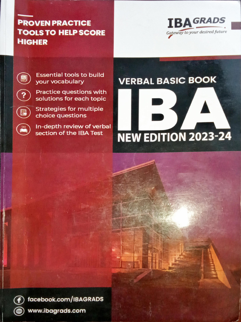 IBA Verbal Basic Book 1 2 | PDF