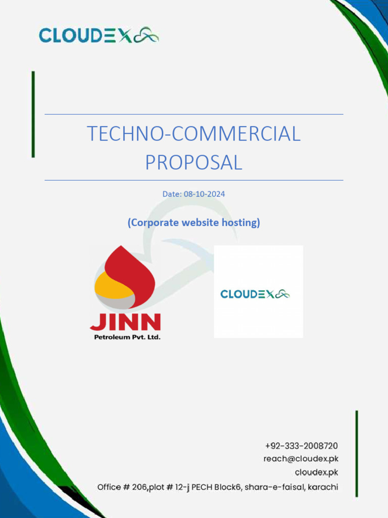 Web Hosting Proposal - Jinn Petroleum PDF | PDF | Cloud Computing | Software As A Service