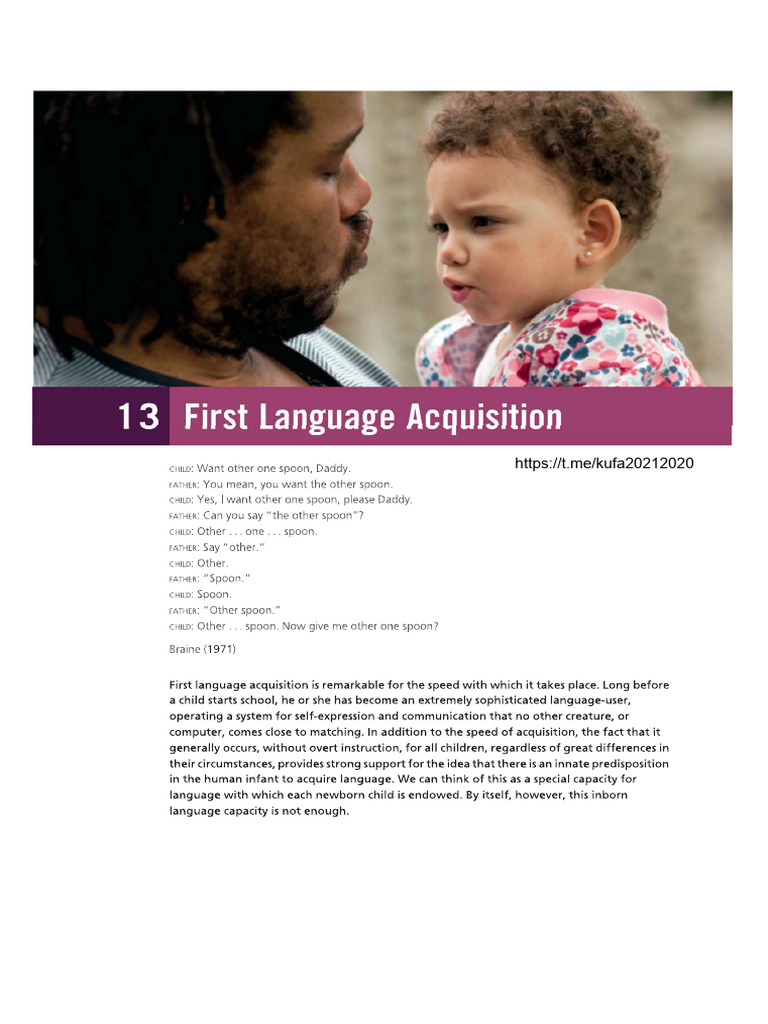 Open First Language Acquisition PDF | PDF