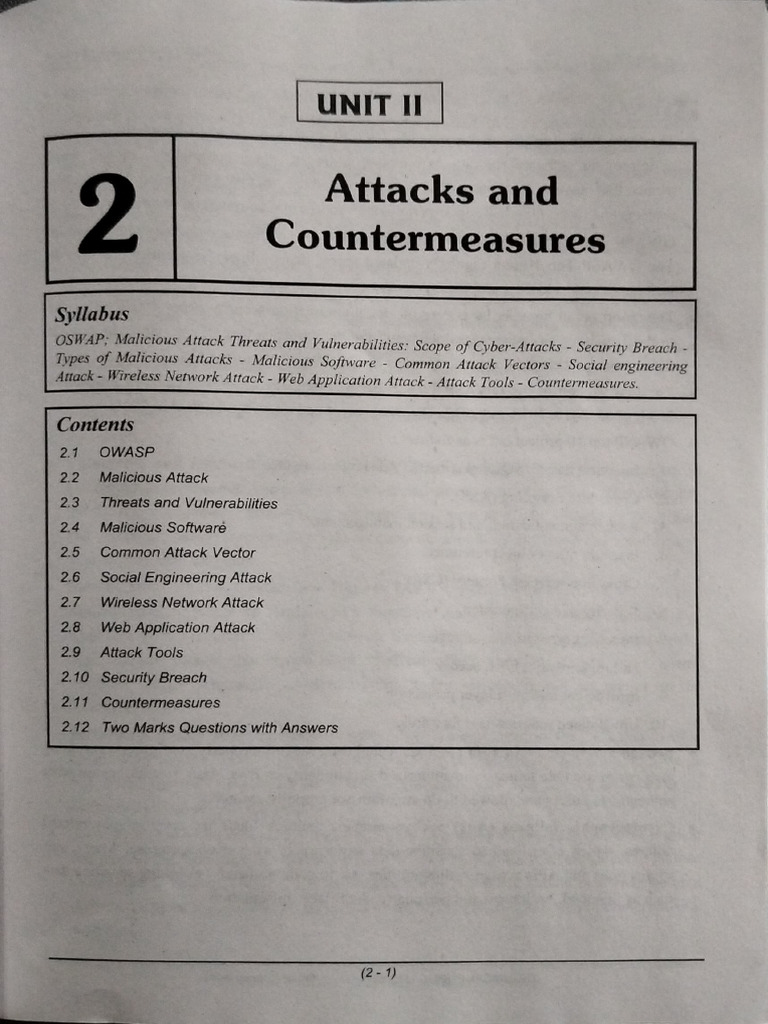 Cyber Security Unit-2 | PDF