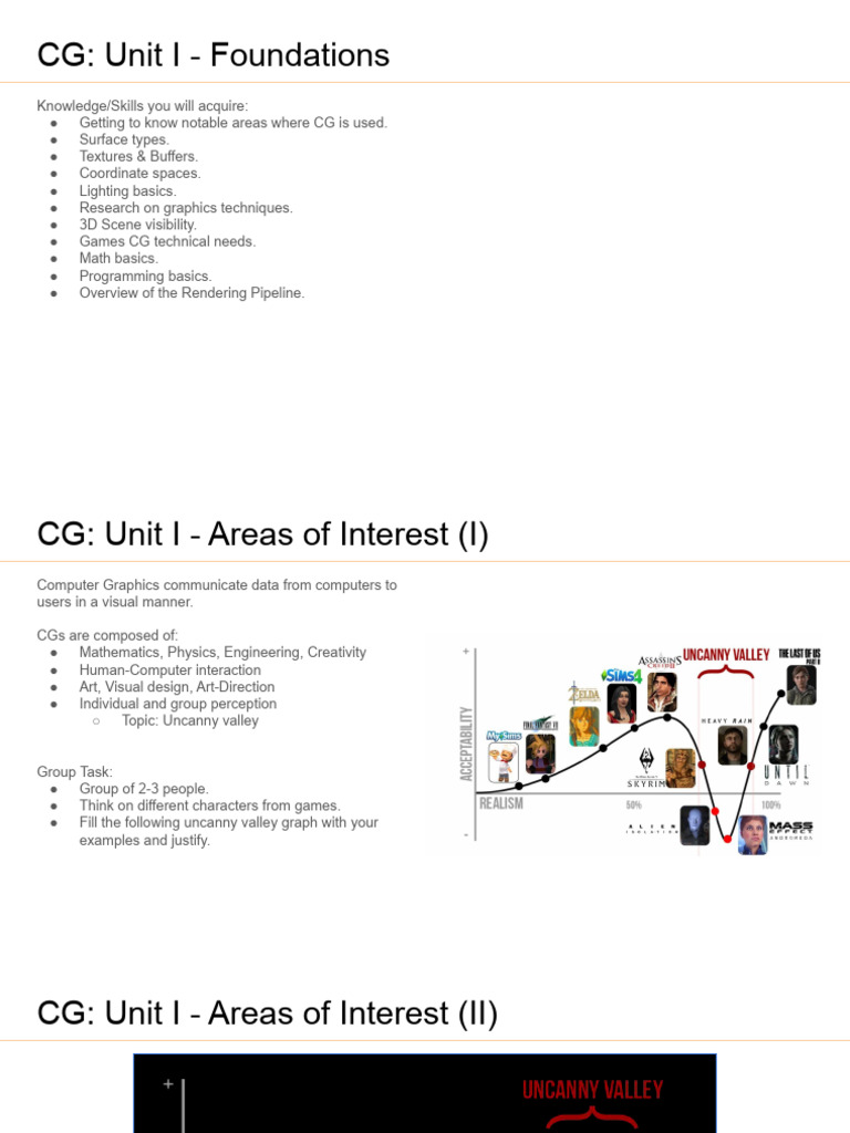 Computer Graphics Foundations Overview | PDF | Computer Generated ...