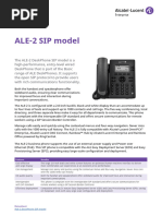 ALE DeskPhones Essential Range Datasheet en PDF | PDF | Usb | Cloud Computing