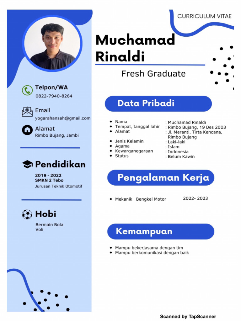 CV Muchamad Rinaldi | PDF