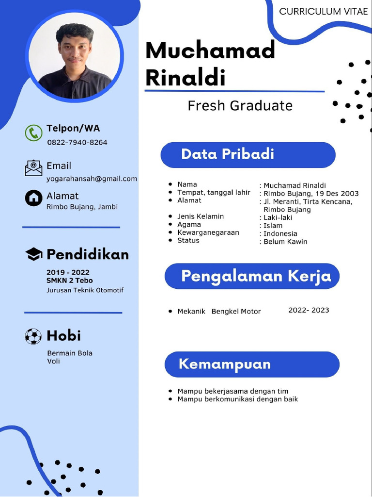 CV Muchamad Rinaldi | PDF