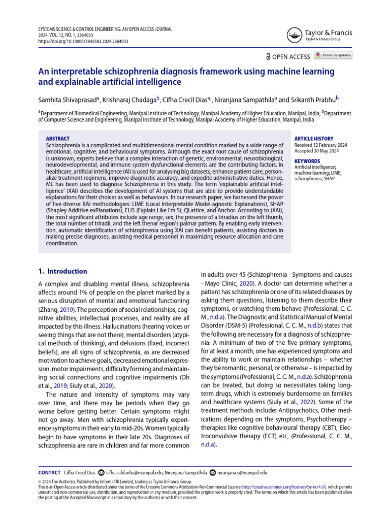 An Interpretable Schizophrenia | PDF | Machine Learning | Deep Learning