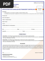 IGNOU Migration Certificate Application Form | PDF | Affidavit