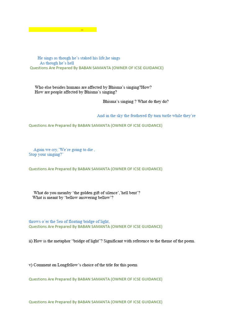 ENGLISH_LITERATURE_POEM_QUESTION_BANK_IMPORTANT_PREDICTIONS (1) | PDF