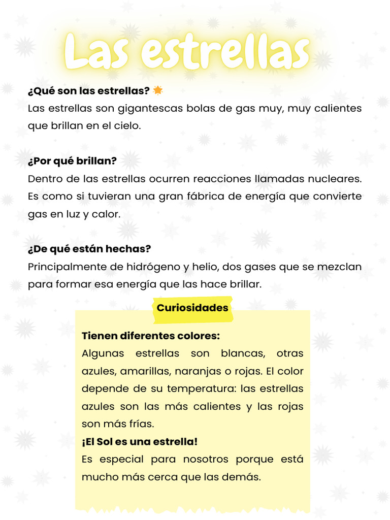 Composición y brillo de las estrellas | PDF