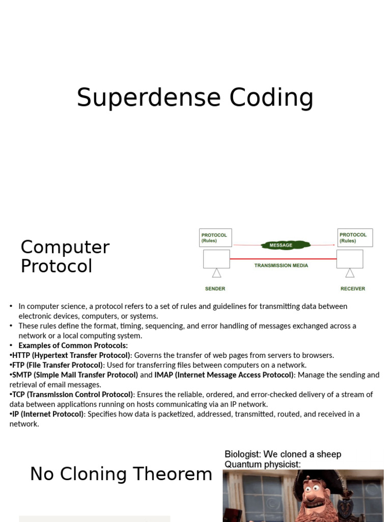 SuperdenseCoding[1] | PDF | Computer Network | Internet Protocol Suite