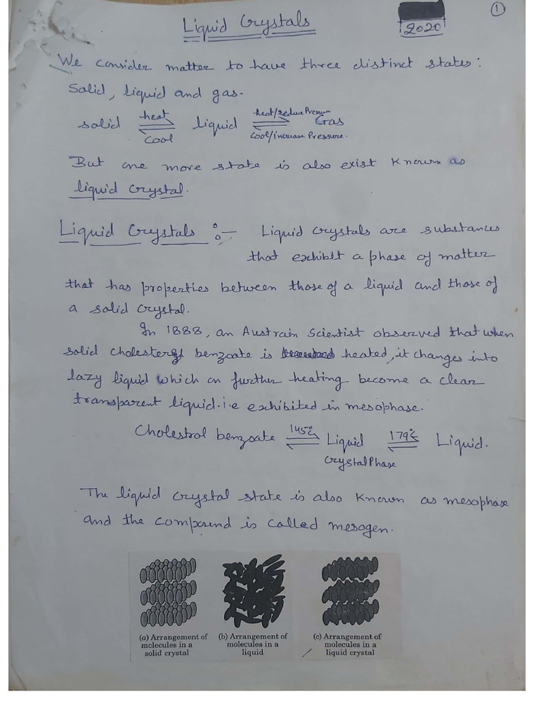 Liquid Crystals | PDF