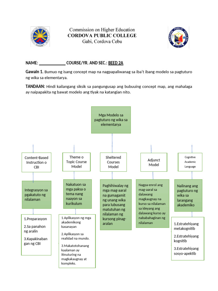 Fil 101 - Module 5 - Activity 1 | PDF