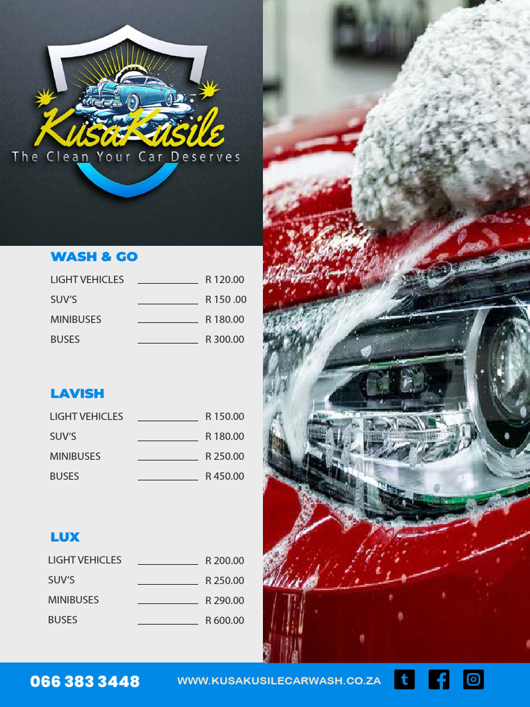 Vehicle Detailing Price Guide | PDF