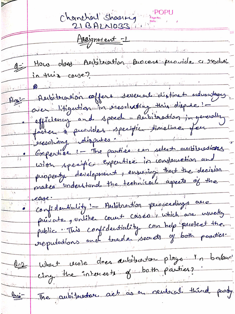 ADR Assignment 1 | PDF