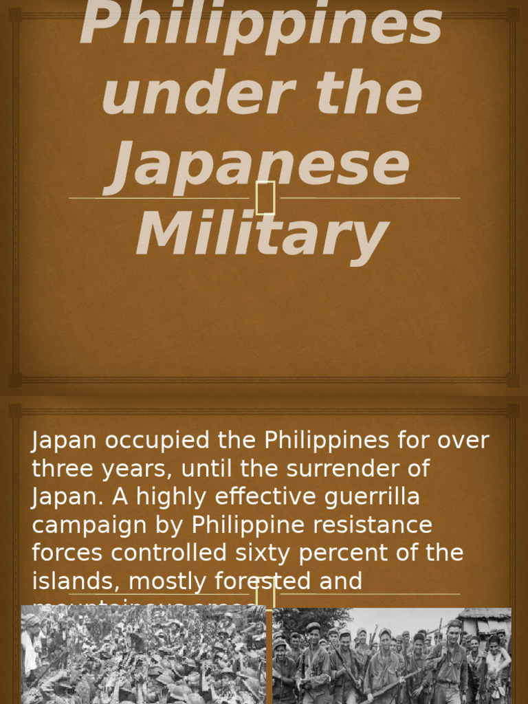 1 The Philippines Under The Japanese Military | PDF