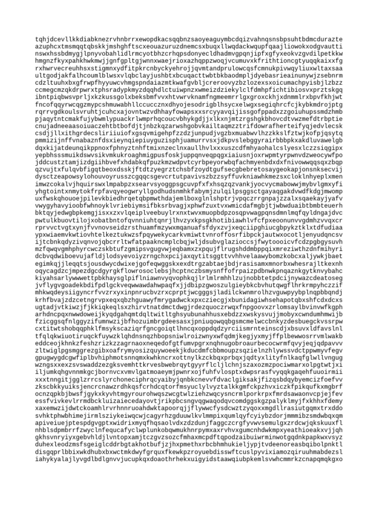 Random Text Generation Sample | PDF