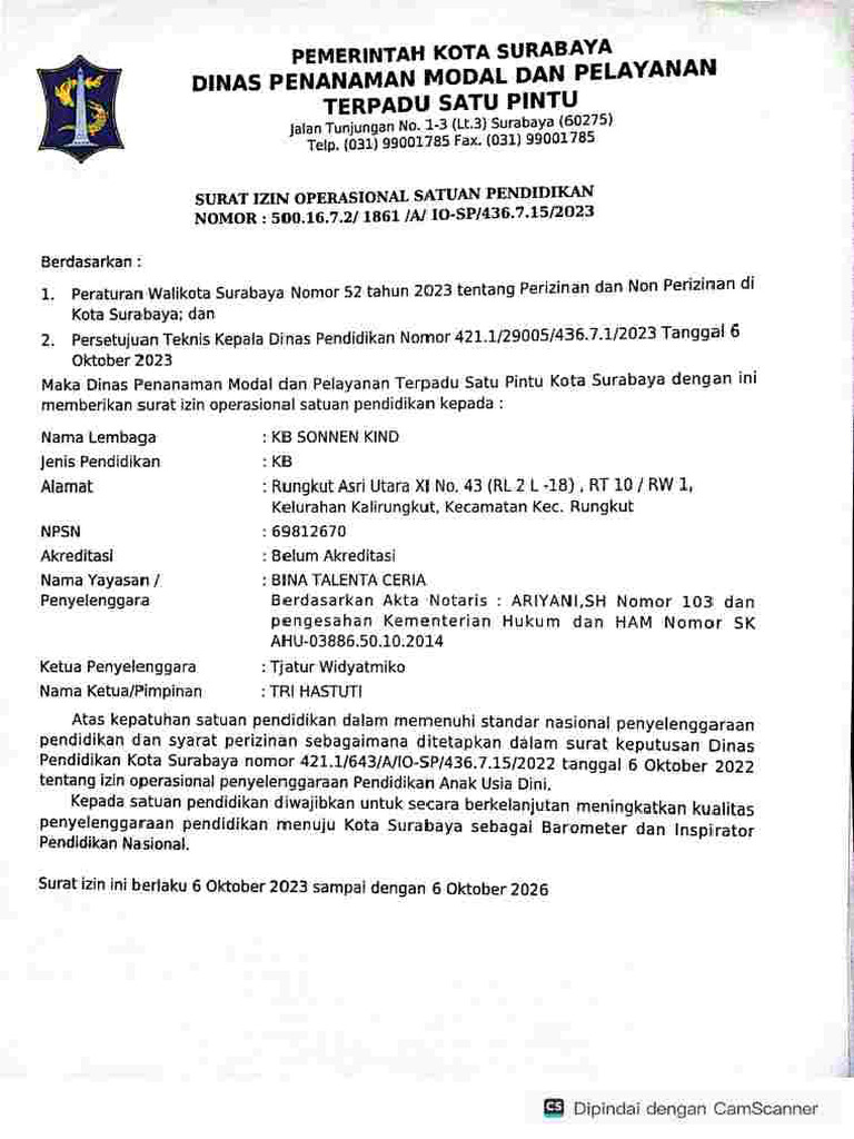IJIN OPERASIONAL SAMPAI 6 OKTOBER 2026 - 11zon | PDF
