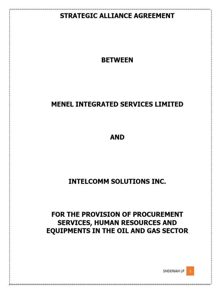 Strategic Alliance Agreement Overview | PDF | Indemnity | Insurance