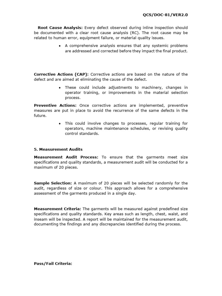 QCS/DOC-81/VER2.0 Root Cause Analysis | PDF