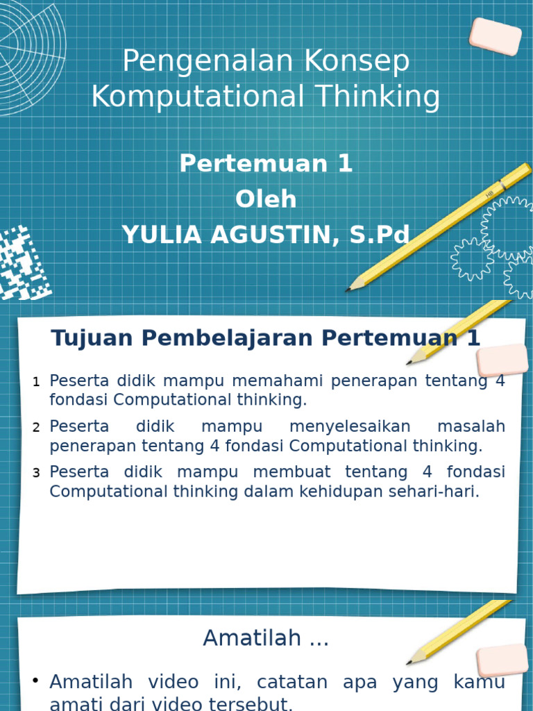 Pengenalan Konsep Komputational Thinking | PDF