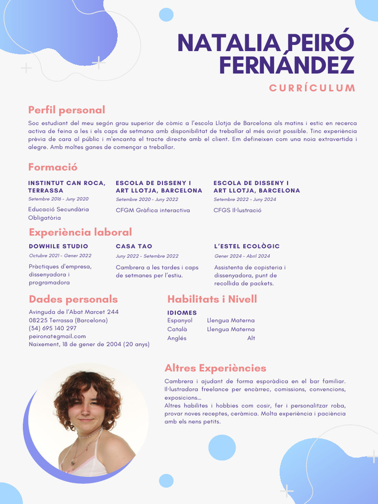 Còpia de CV-Cat-practiques-Natalia-Peiro | PDF