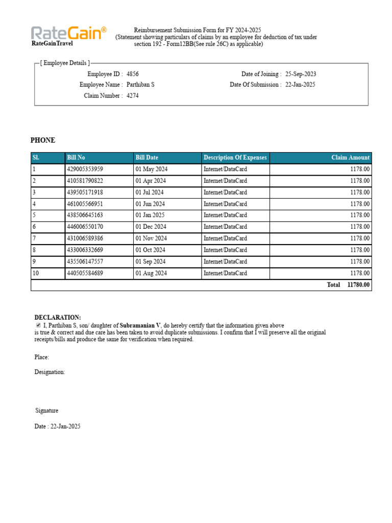 Claims Report by Claim No#4274 | PDF | Taxes | Government Finances