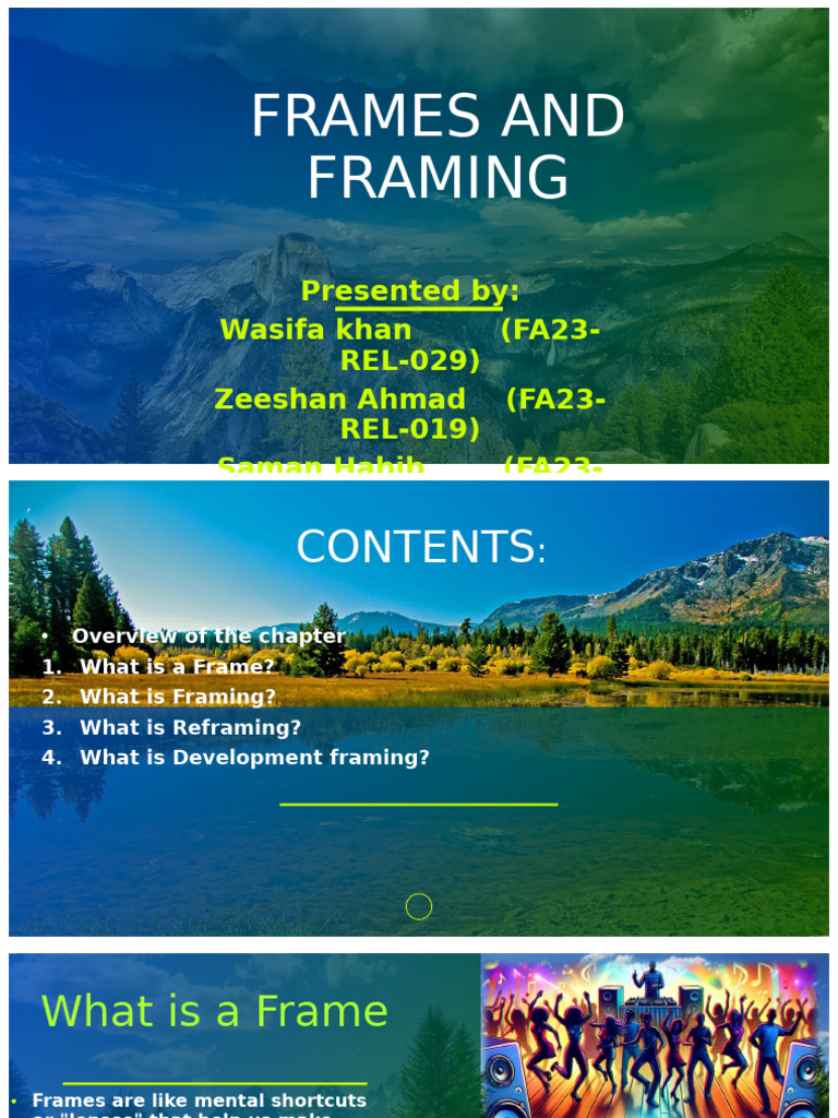 Frames and Framing | PDF