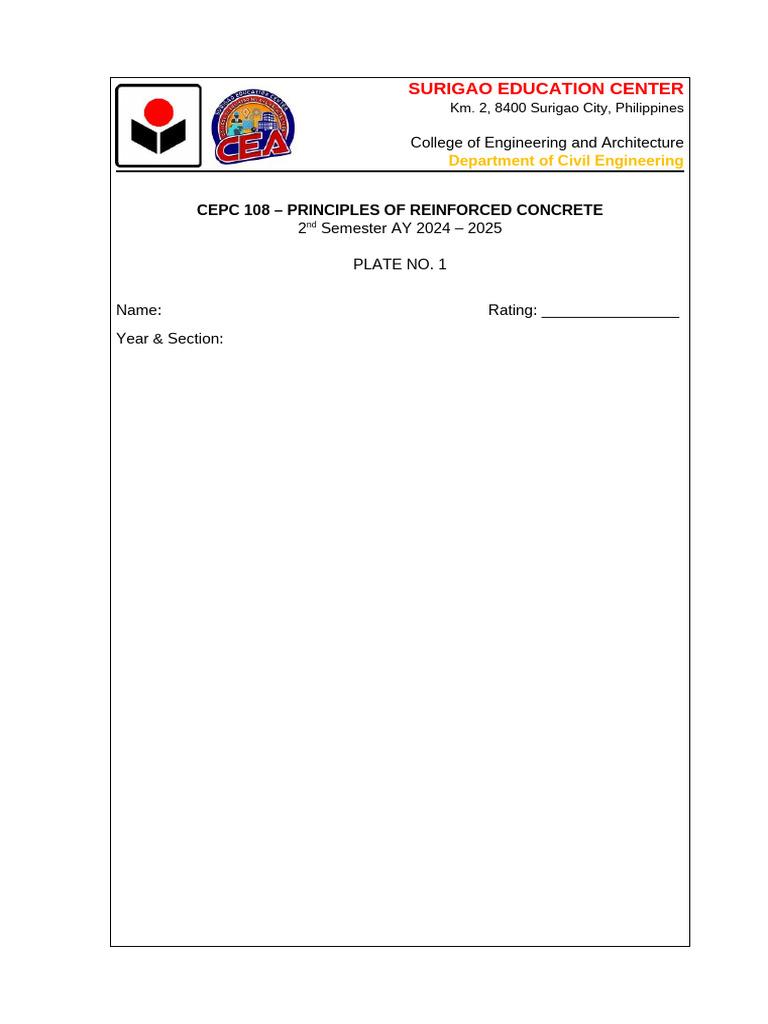 Plate Template | PDF