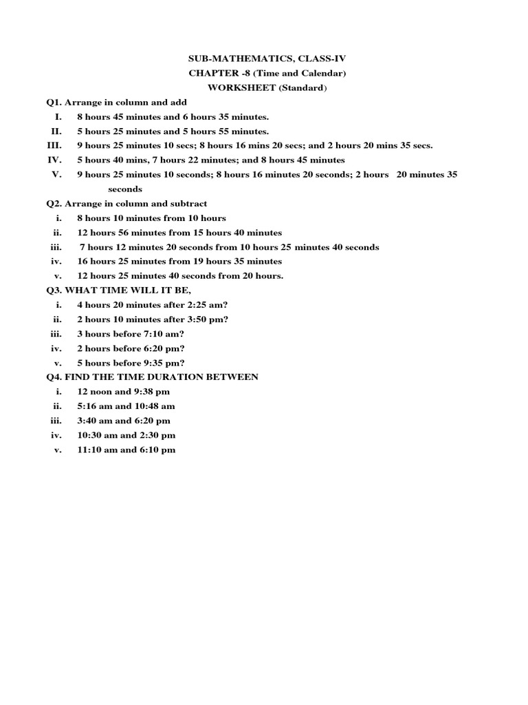 WS-Time and Calender-Standard | PDF